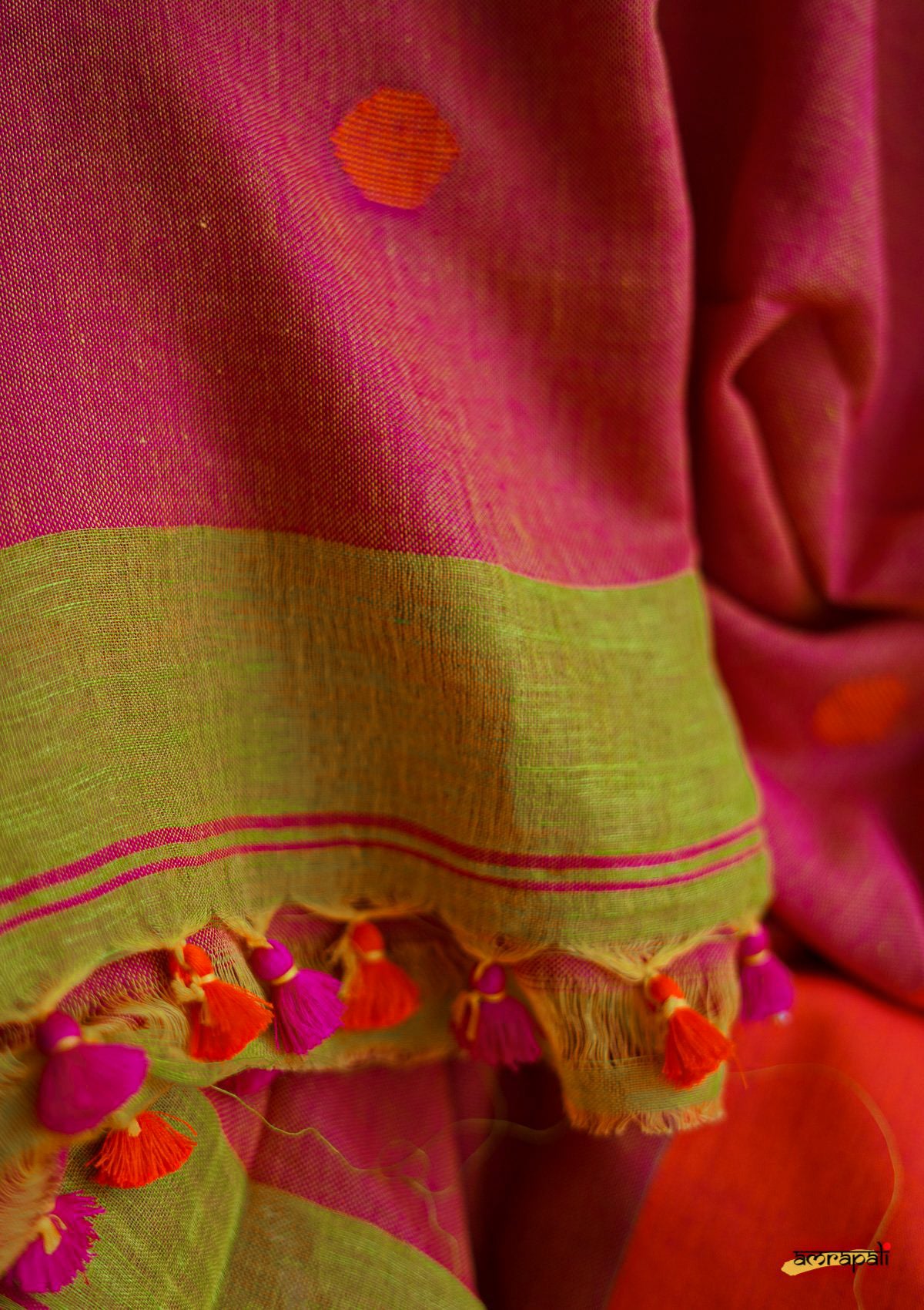 Handwoven Linen Cotton Jamdani – Amrapali Boutique