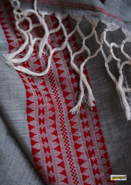 Handloom Cotton with Dual Striped Woven Palla – Amrapali Boutique