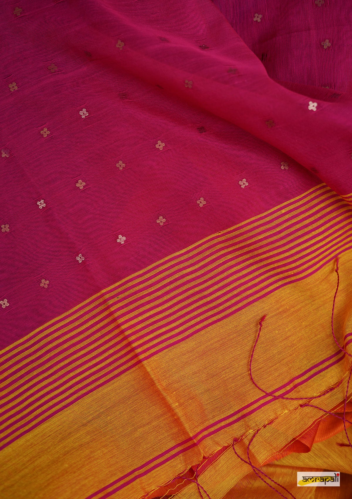 Handloom Polycotton with Woven Sequined Palla – Amrapali Boutique