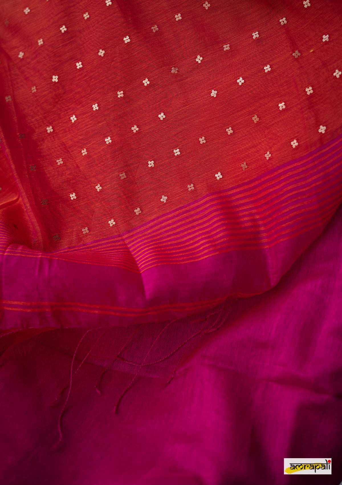 Handloom Polycotton with Woven Sequined Palla – Amrapali Boutique