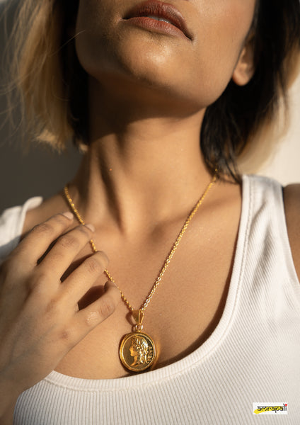 Vintage Medallion Necklace – Amrapali Boutique